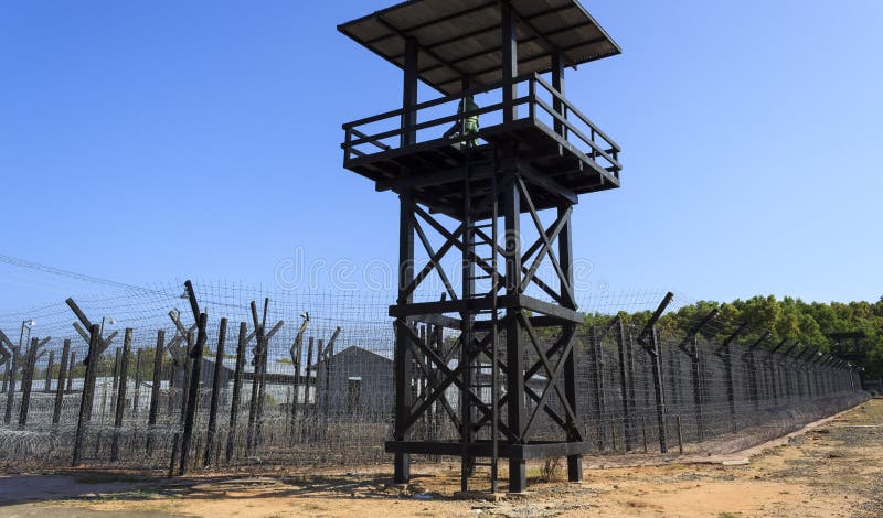 1,046 Guard Tower Prison Wall Stock Photos - Free & Royalty-Free Stock ...