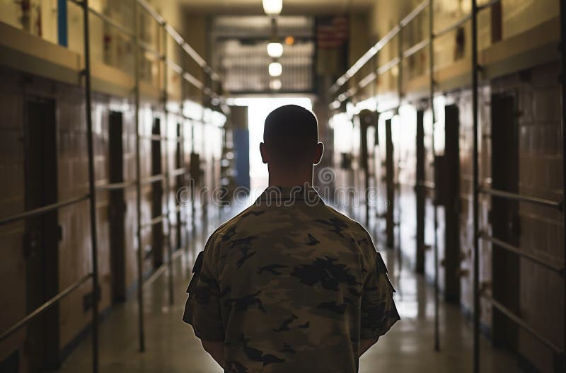 Prison guard in uniform stock photo. Image of surveillance - 314265300