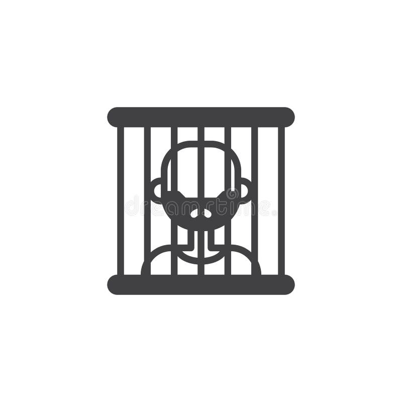 Prison icon vector stock vector. Illustration of pictogram - 100905640