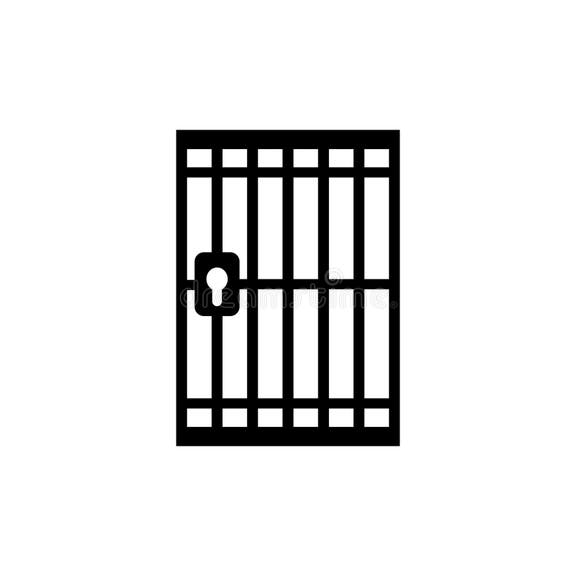 Prison icon stock vector. Illustration of court, lock - 282931659