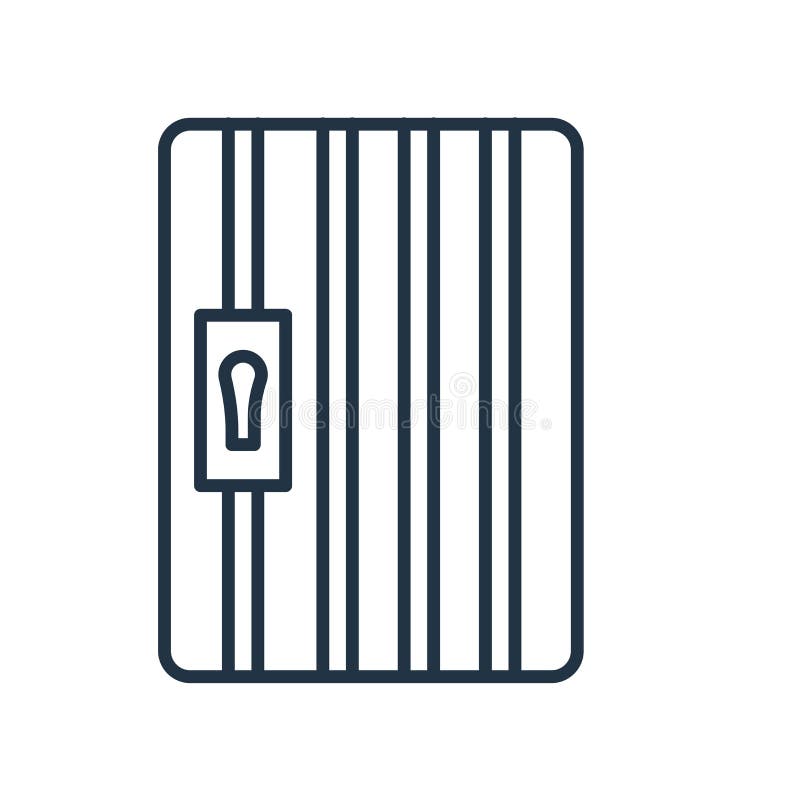 Prisoner Icon Vector Isolated on White Background, Prisoner Sign Stock ...