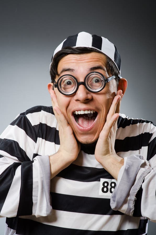 Prison inmate in funny stock image. Image of horror, custody - 47818503