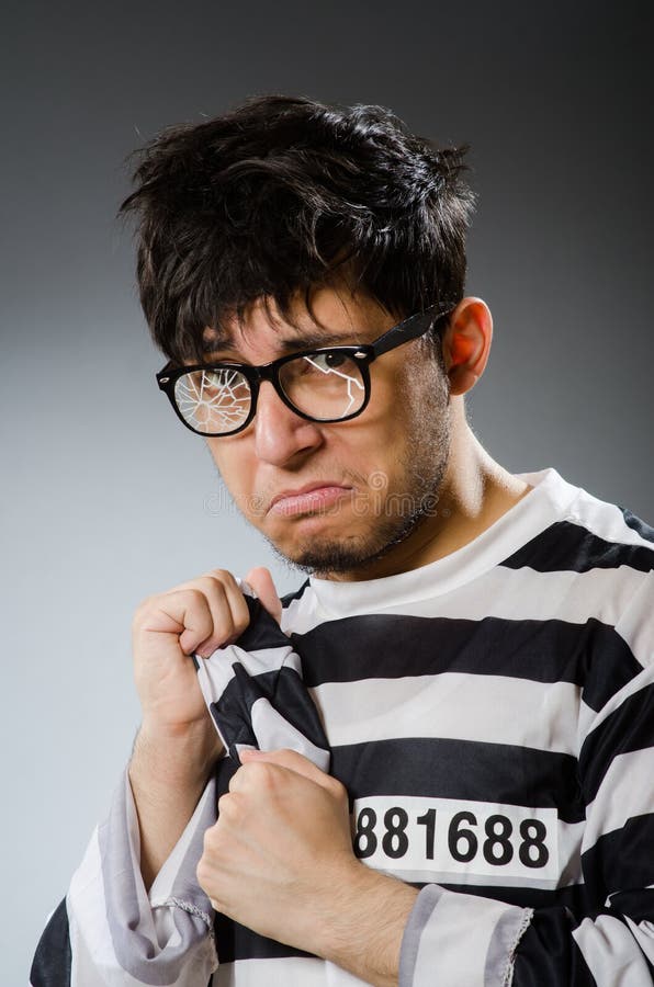 Prison Inmate in Funny Concept Stock Photo - Image of crying, funny ...