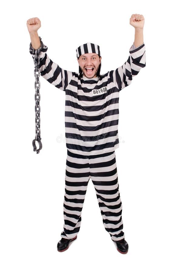 Aggressive Inmate Holding Prison Bars, Unfairly Judged, Court Sentence ...