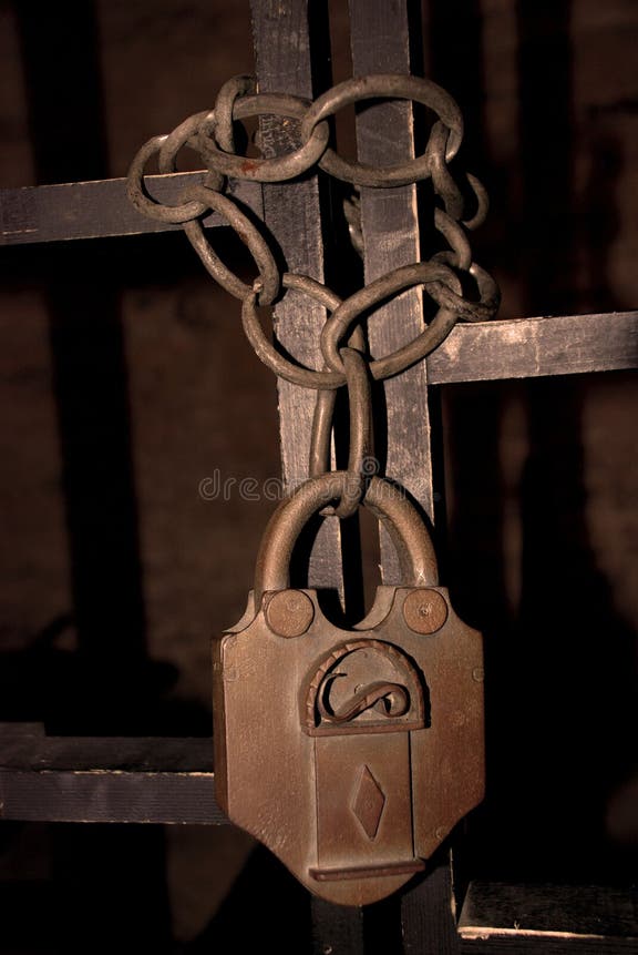 Prison lock stock photo. Image of prison, chains, capture - 6572462