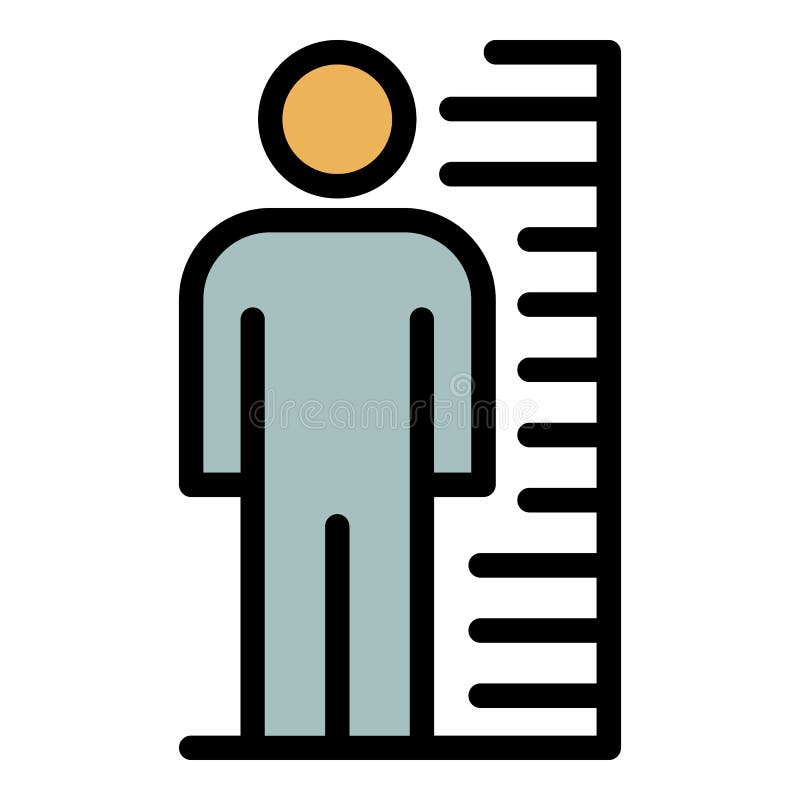 Prison Photo Height Icon Color Outline Vector Stock Vector ...