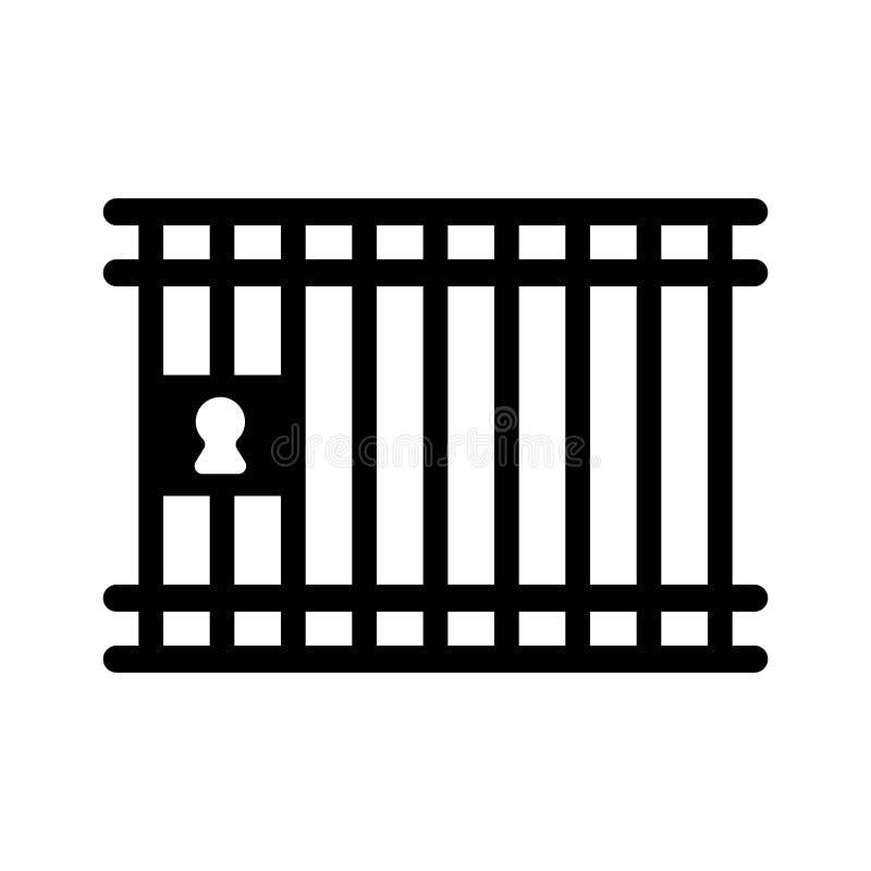 Prison or Prison Simple Icon,illustration Design Template Stock Vector ...