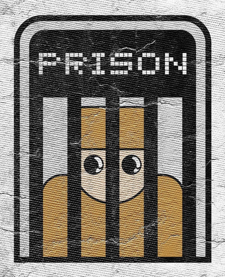 Prison symbol stock illustration. Illustration of prisoner - 145805373
