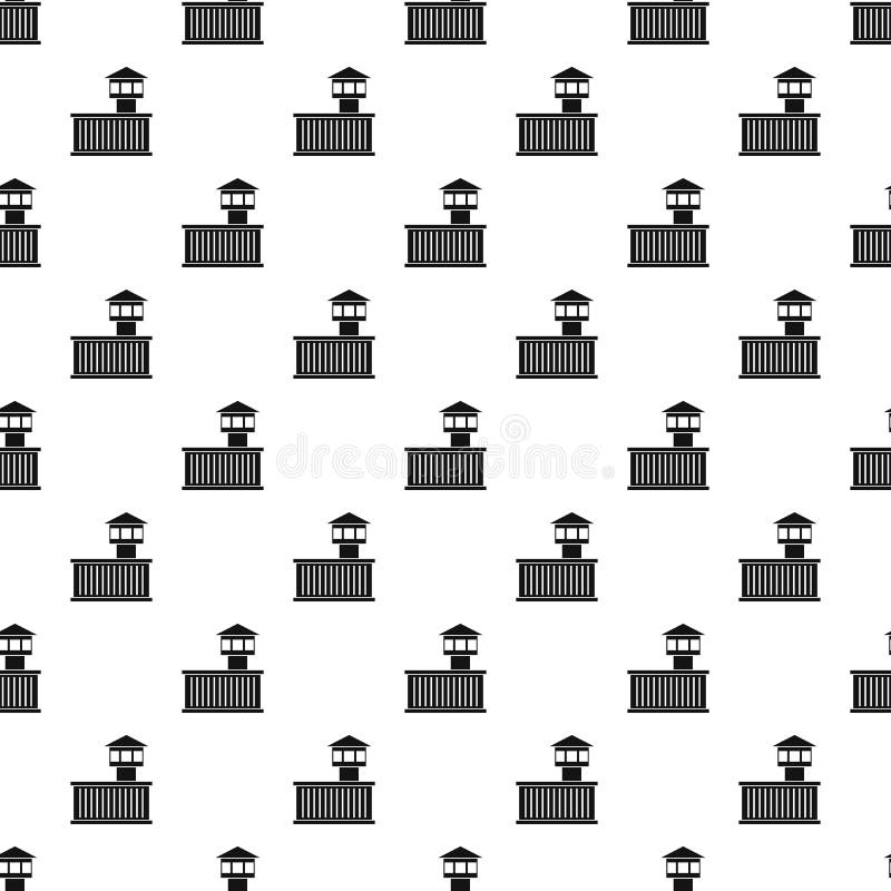 Prison Tower Pattern Vector Stock Vector - Illustration of legal ...