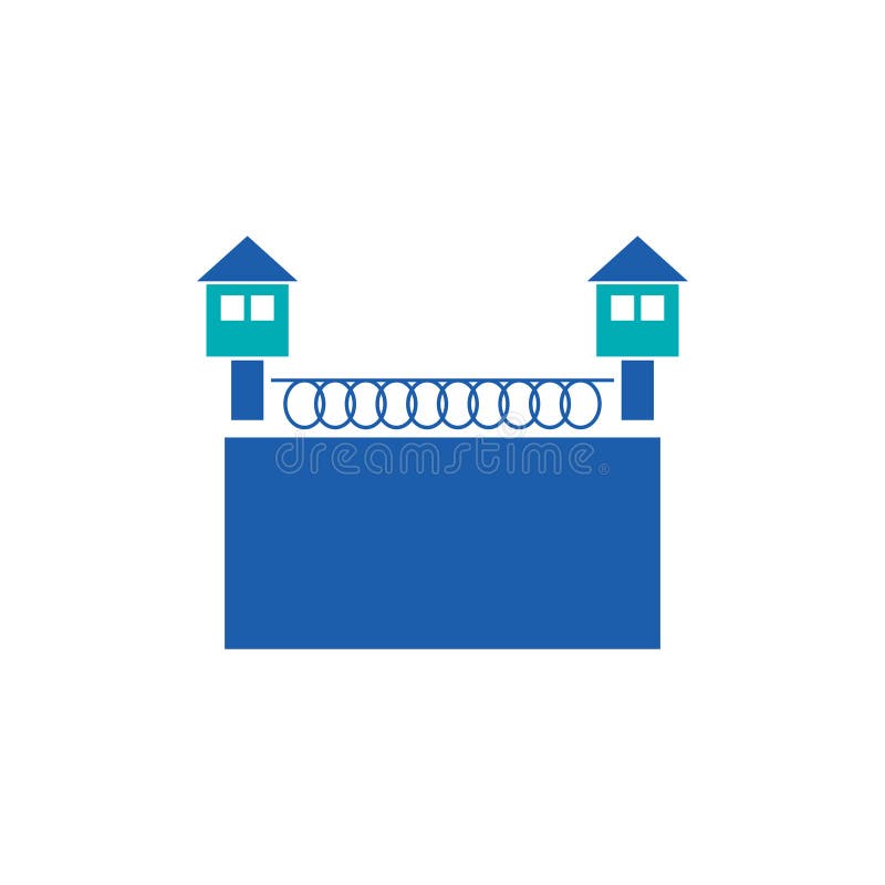 Prison Vector Logo Design Template Stock Vector - Illustration of crime ...