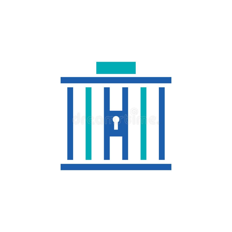 Prison Vector Logo Design Template Stock Vector - Illustration of ...