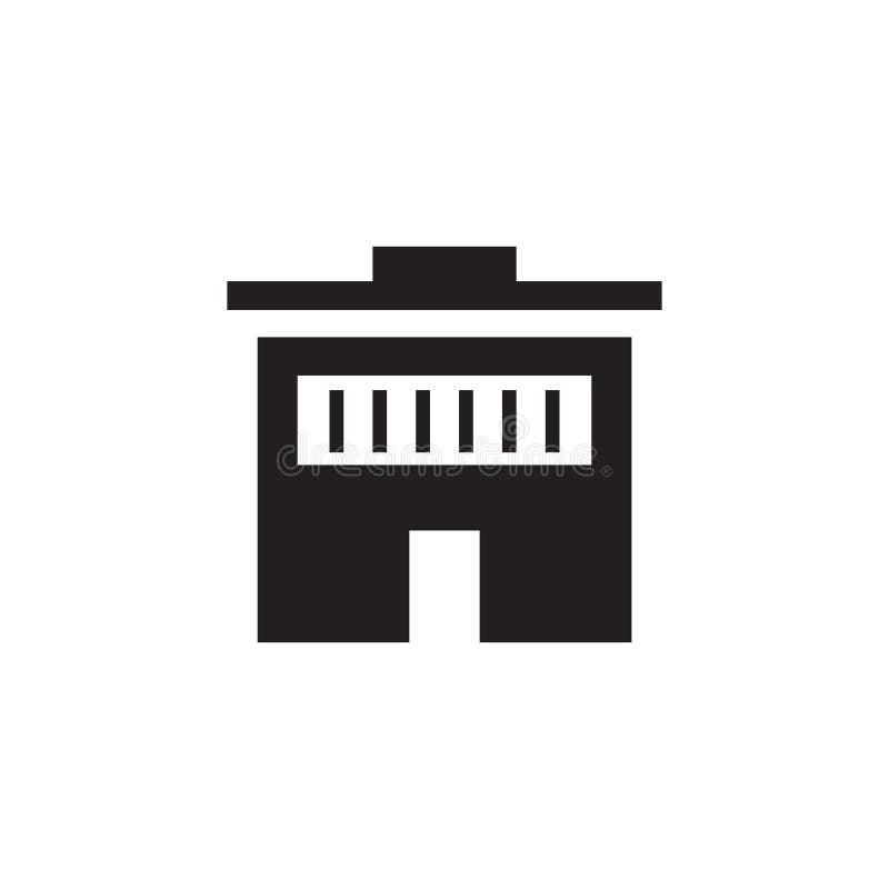 Prison Vector Logo Design Template Stock Vector - Illustration of iron ...