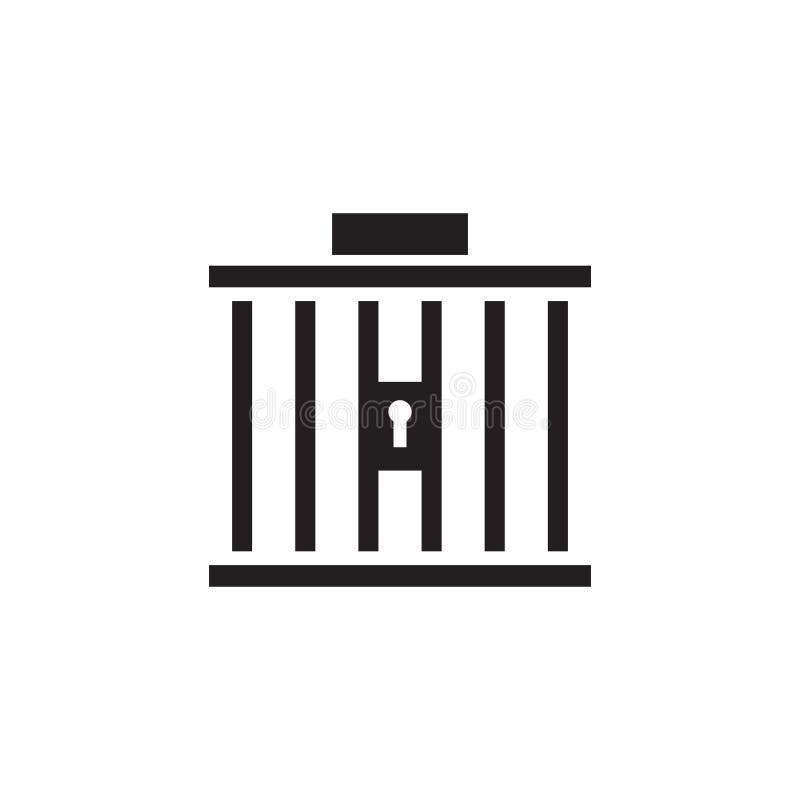 Prison Vector Logo Design Template Stock Vector - Illustration of ...