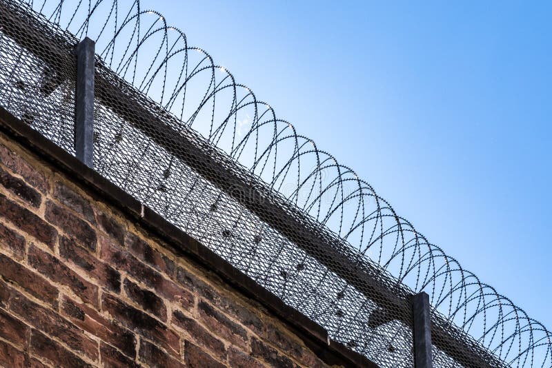 Checkpoint in the prison stock image. Image of building - 150833941