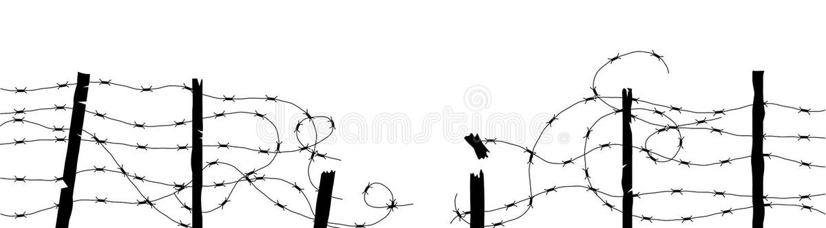 Broken Iron Wire Fence Stock Illustrations – 103 Broken Iron Wire Fence ...