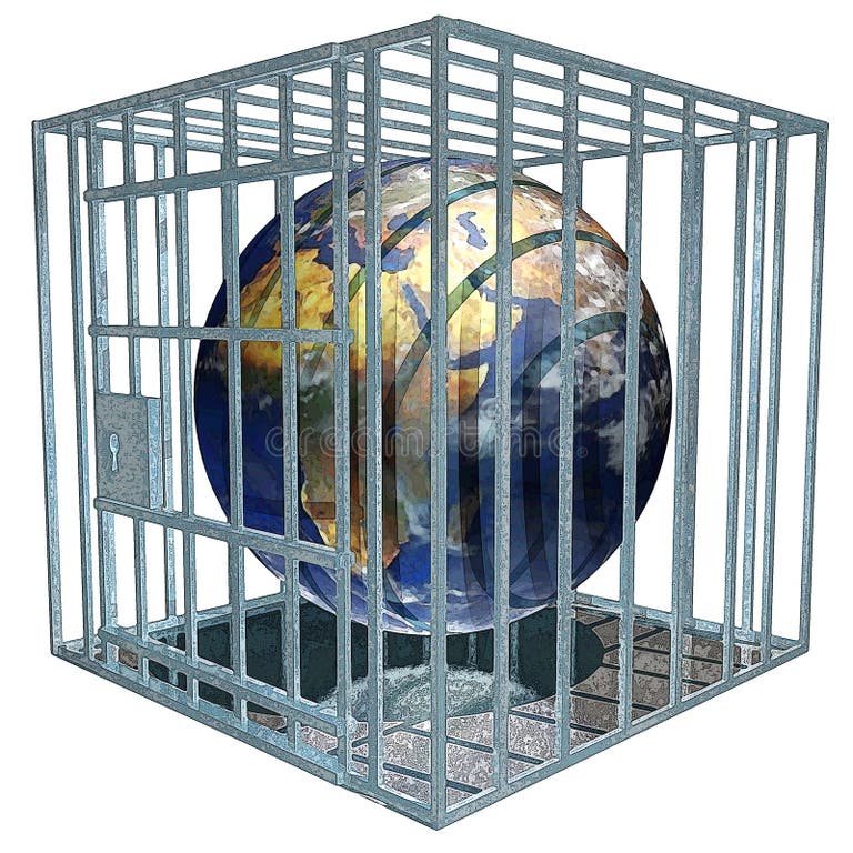 Prisoned Earth stock illustration. Illustration of captive - 203125