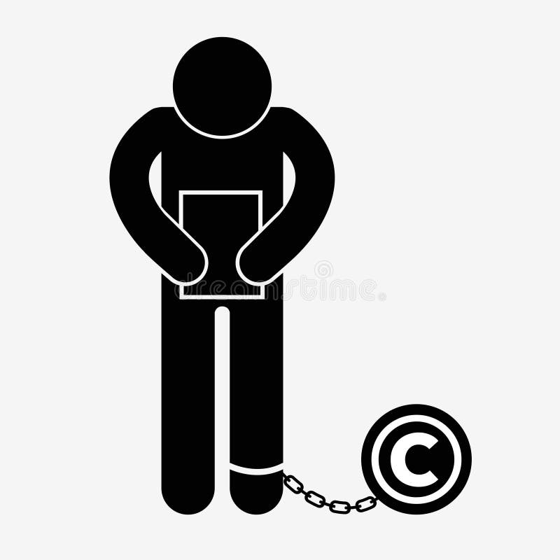 Prisoner with Ball on Chain Icon Stock Illustration - Illustration of ...