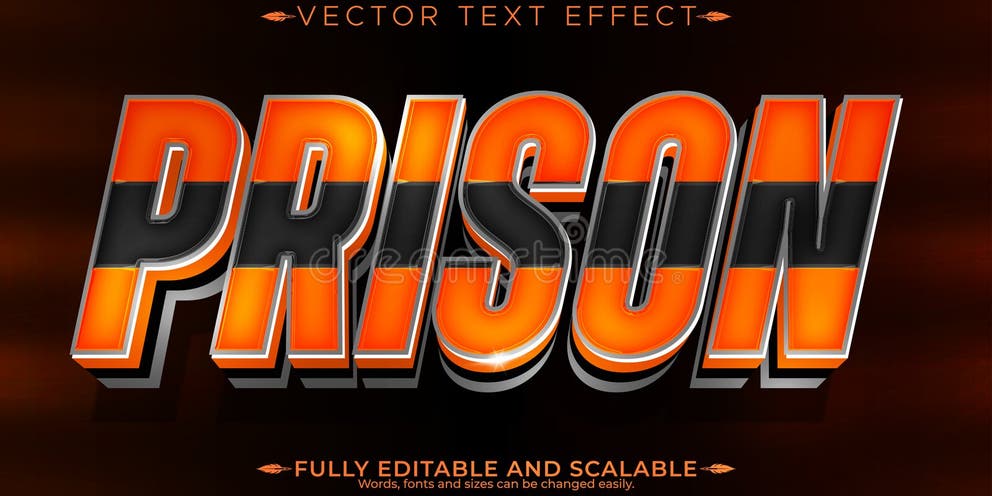 Prisoner Editable Text Effect, Editable Jail and Convict Text Style ...