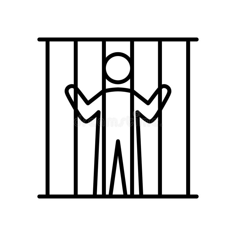 Prisoner Icon - Law and Justice Stock Vector - Illustration of criminal ...