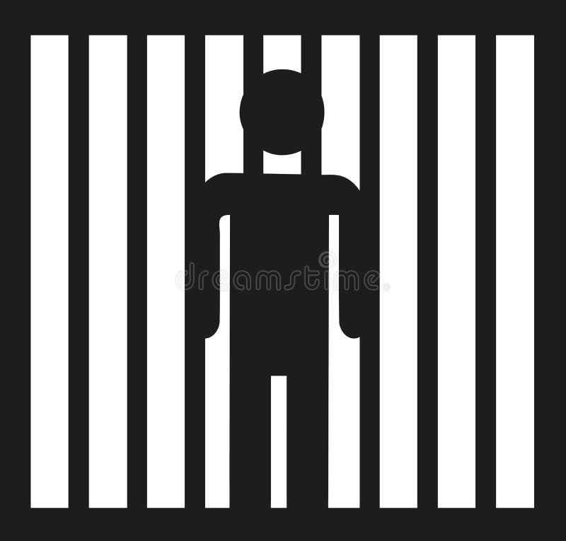 Prisoner Icon in Cartoon,black Style Isolated on White Background ...