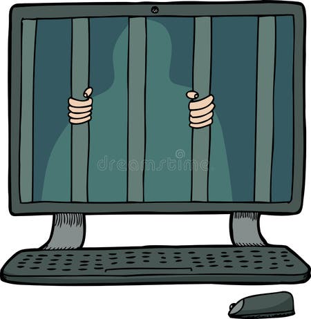 Person Behind Computer Stock Illustrations – 2,918 Person Behind ...