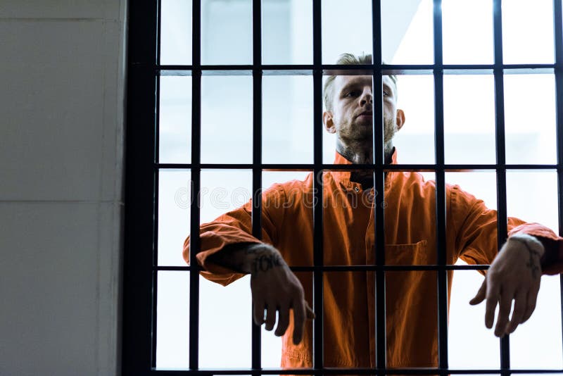Prisoner Putting Hands between Stock Photo - Image of conclusion ...