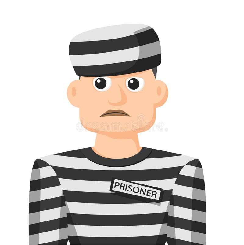 Prisoner in Simple Flat Vector Stock Vector - Illustration of personal ...