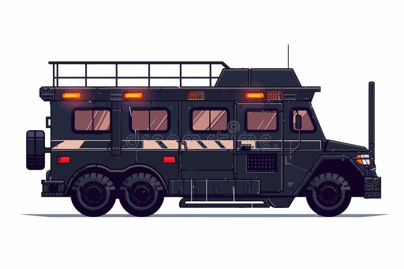 Prisoner Transport Vehicle Stock Image Isolated Vector Style Stock ...