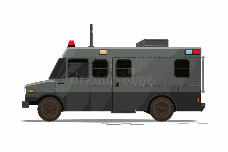 Prisoner Transport Vehicle Stock Image Isolated Vector Style Stock ...