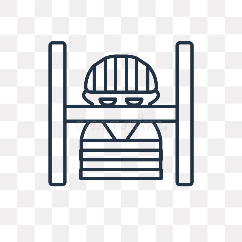 Prisoner linear icon stock vector. Illustration of icon - 197159637