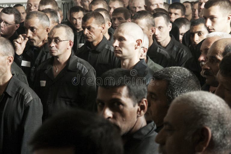 Prisoners in the prison editorial stock image. Image of injustice ...