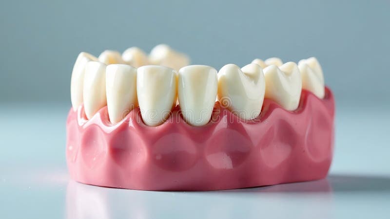 Pristine Artificial Teeth Mockup a HighQuality Dental Prosthetic Model ...