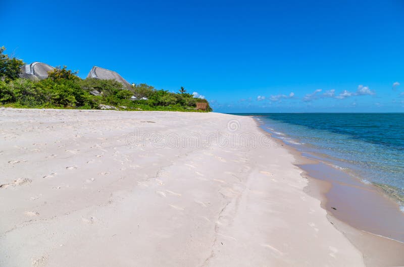Pristine Beach in Inhaca Island Stock Image - Image of deserted ...