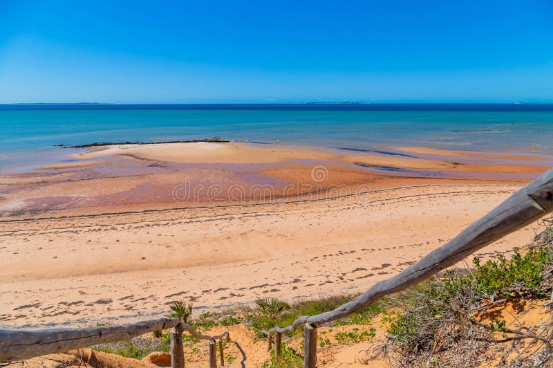 Pristine Beach in Inhaca Island Stock Photo - Image of yellow, sand ...