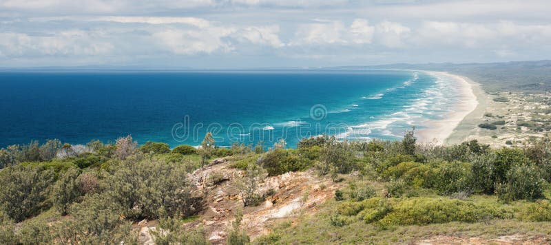 Pristine Beach on Moreton Island. Stock Image - Image of beauty, scenic ...