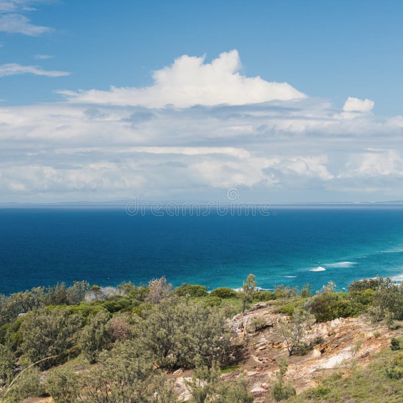 Pristine Beach on Moreton Island. Stock Image - Image of beautiful ...
