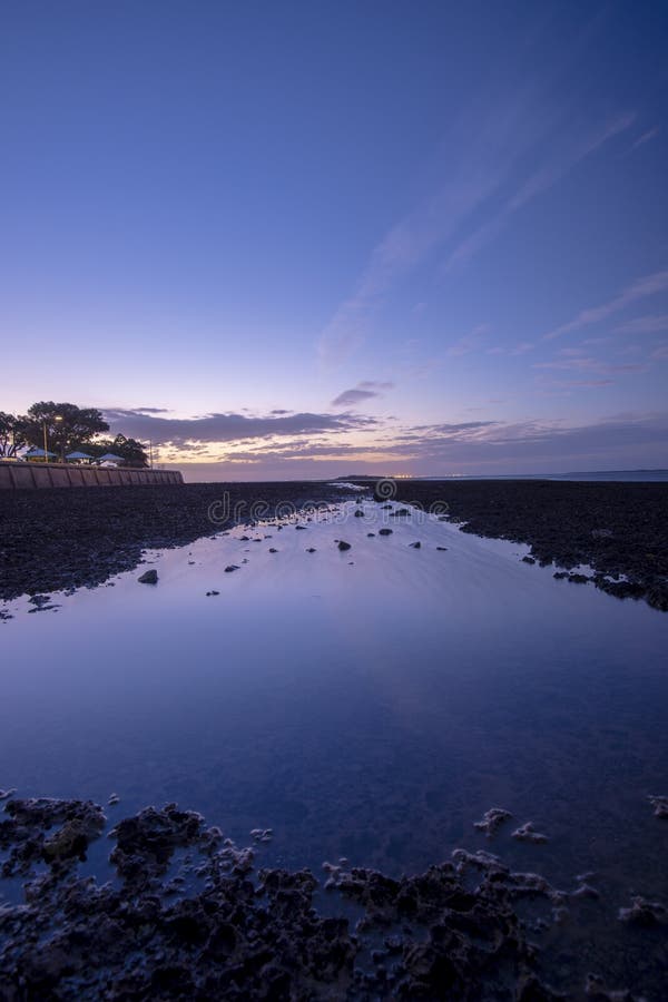 Pristine Beach at Wellington Point, Brisbane Stock Image - Image of ...