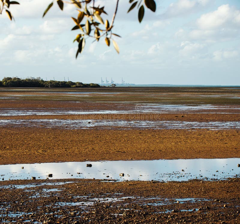 Pristine Beach at Wellington Point, Brisbane Stock Image - Image of ...