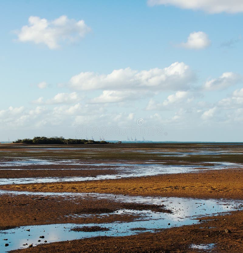 Pristine Beach at Wellington Point, Brisbane Stock Photo - Image of ...
