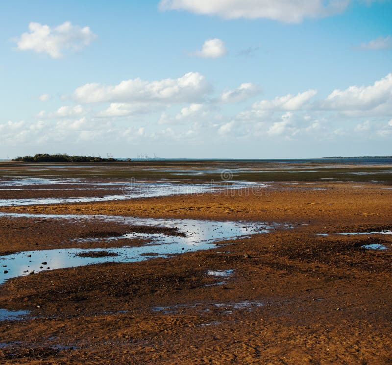 Pristine Beach at Wellington Point, Brisbane Stock Image - Image of ...