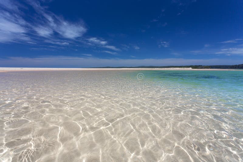 Pristine Beaches Crystal Clear Waters of Australia Stock Image - Image ...