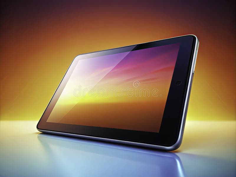 Pristine Blank Tablet Screen Mockup a HighQuality Versatile Digital ...