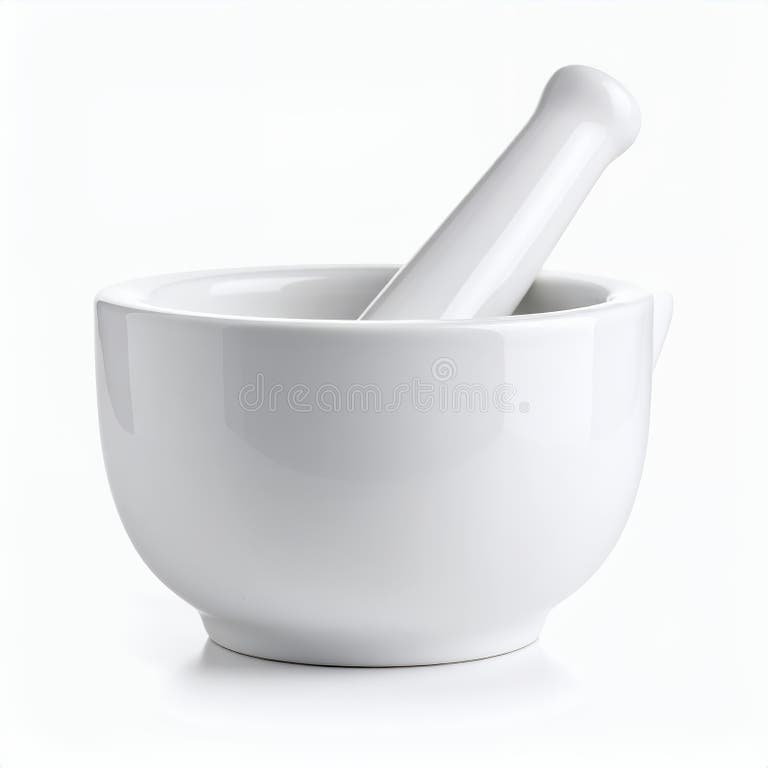 Pristine Ceramic Mortar and Pestle, Essential Kitchen Tool for Culinary ...