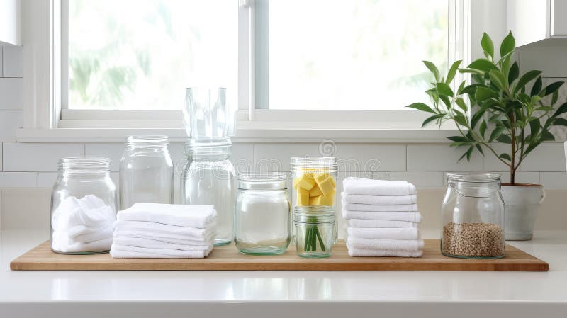 Pristine Clean Kitchen Counter Stock Illustration - Illustration of ...