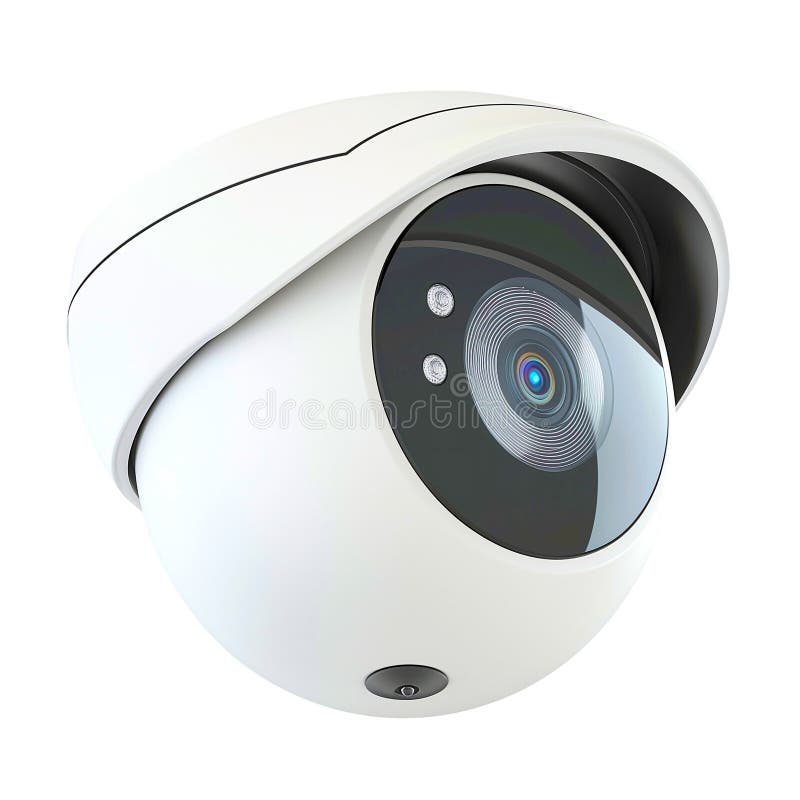 Security Camera Dome Surveillance System Cctv Protection Isolated on ...