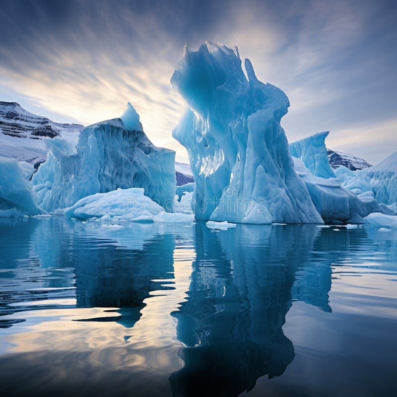 Pristine Ice: a Glimpse into a World Beyond Imagination Stock Image - Image of pristine, fantasy ...
