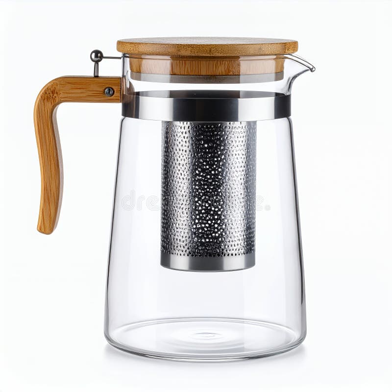 Elegant Glass Beverage Server with Bamboo Accents for Infusions and ...