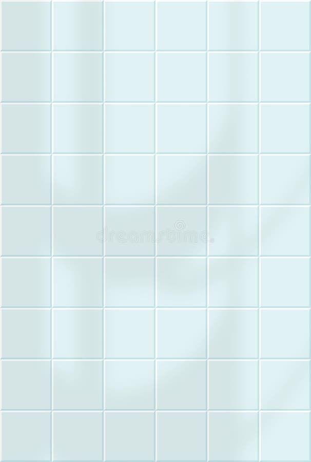 Pristine Light Blue Tiles Pattern with Shadows Stock Illustration ...