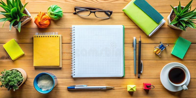 A Pristine Modern Workspace Clean Desk Ample Copy Space and Essential ...