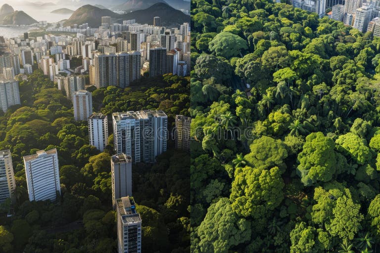 Pristine Nature and Urban Density: Aerial Comparison for Environmental ...